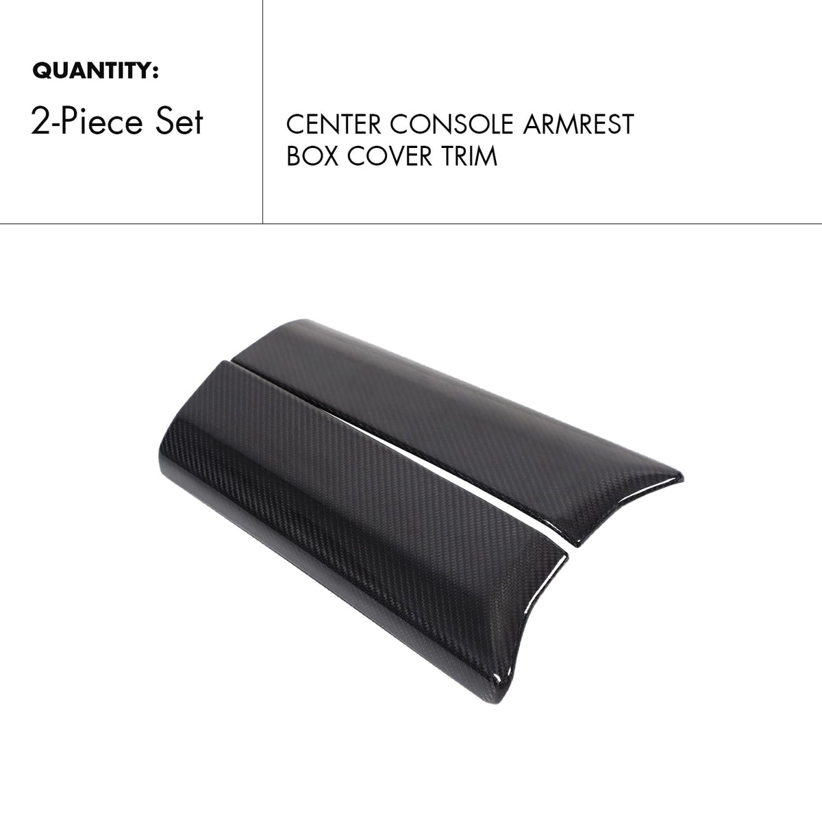 SPCRSO Carbon Fiber Armrest Box Cover Trim for BMW 5 Series G60 2024 ...