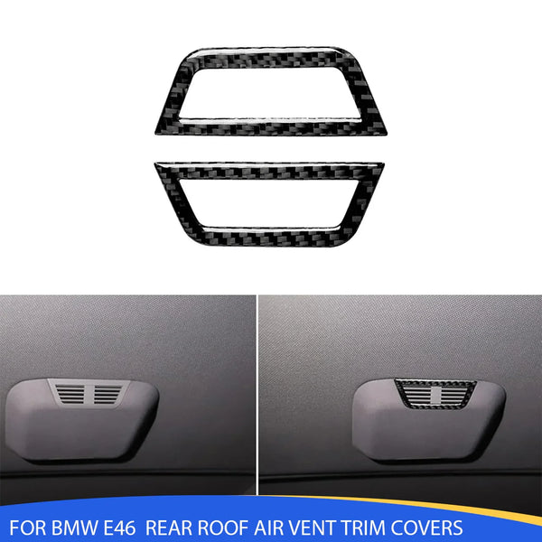 SPCRSO Carbon Fiber Rear Roof Vent Trim for BMW E46 3 Series 98–05 ...
