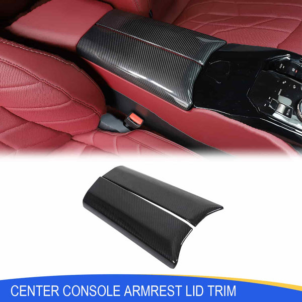SPCRSO Carbon Fiber Armrest Box Cover Trim for BMW 5 Series G60 2024 ...
