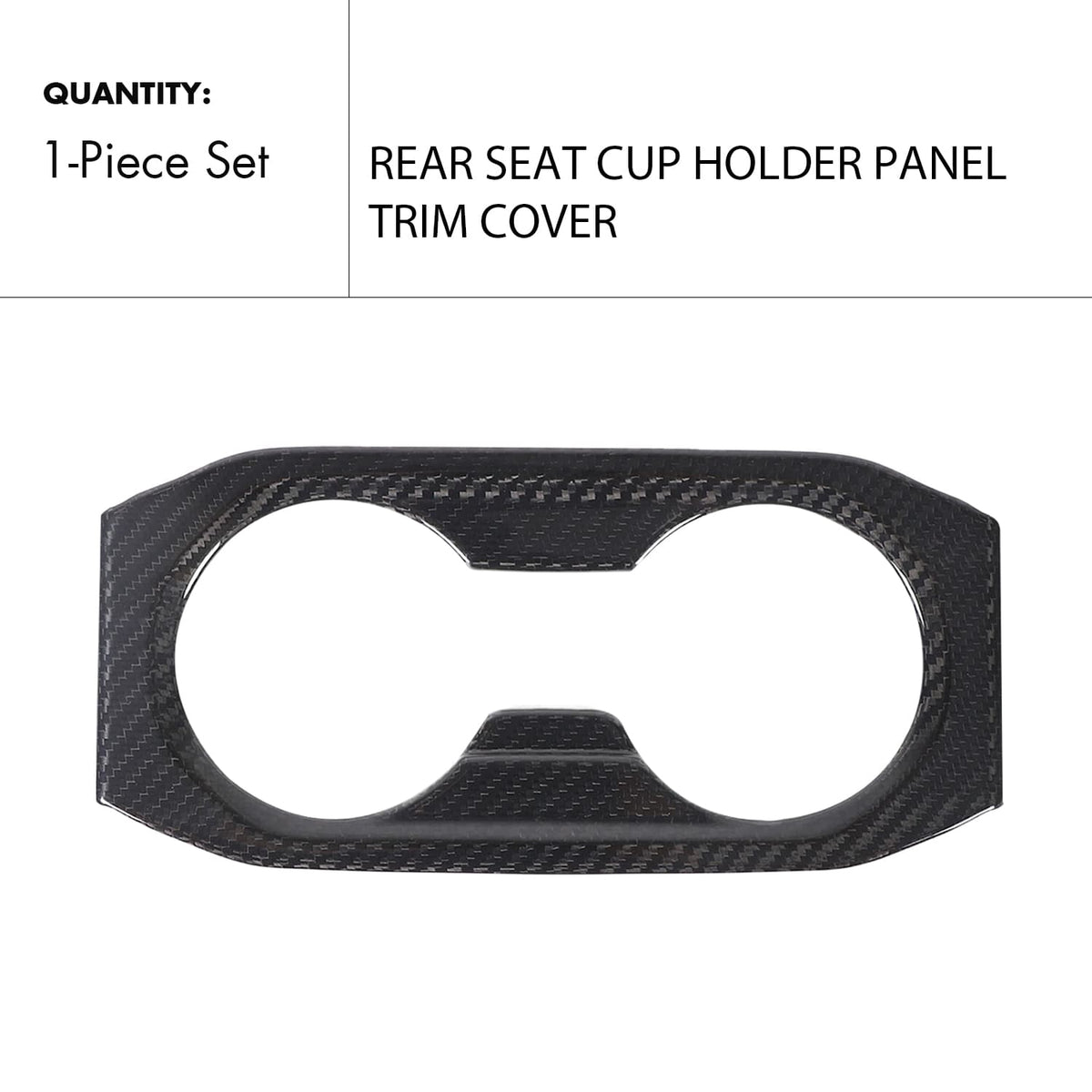 SPCRSO Carbon Fiber Rear Cup Holder Panel Trim for BMW 5 Series G60 ...