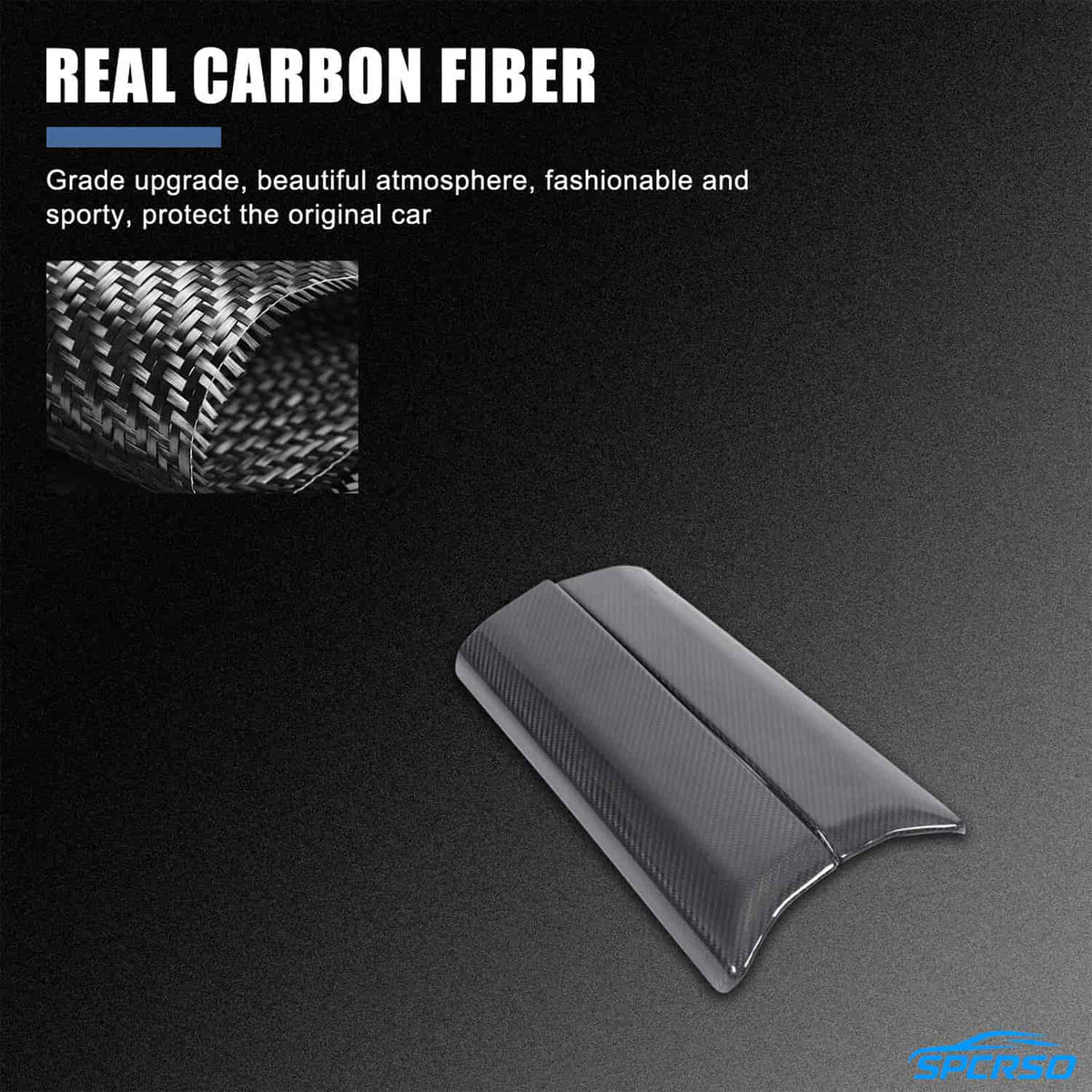 SPCRSO Carbon Fiber Armrest Box Cover Trim for BMW 5 Series G60 2024 ...